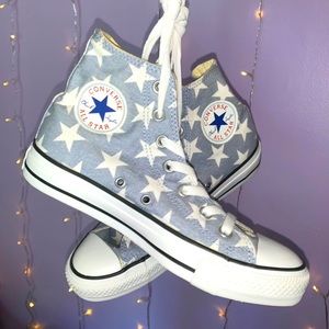 Converse | Shoes | Rare Star Pattern High Top Converse | Poshmark